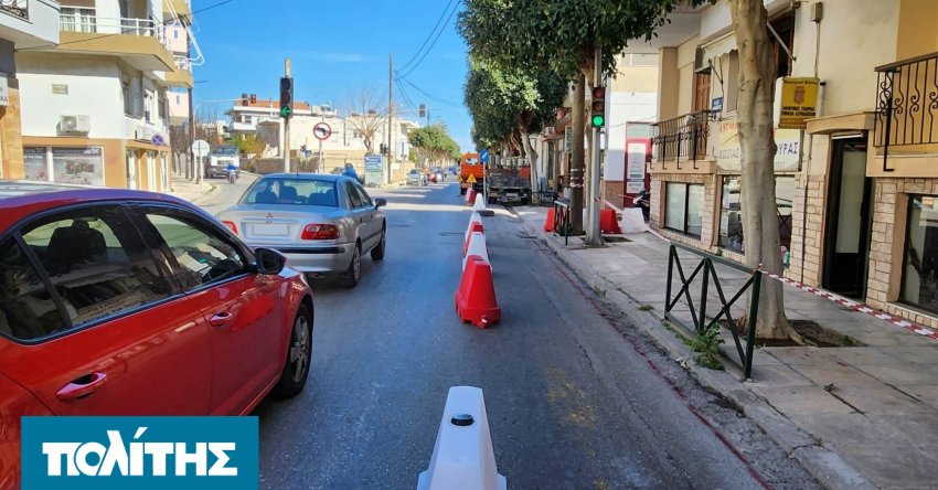 Εργασίες στα πεζοδρόμια της Καραολή & Δημητρίου - Κλειστό το ένα ρεύμα ...