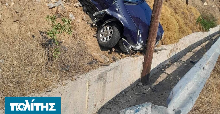 Λαγκάδα- Τροχαίο υλικών ζημιών από «ιπτάμενο Ι.Χ.» | politischios.gr