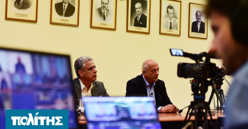 Το Debate των υποψηφίων δημάρχων Σταμάτη Κάρμαντζη και Γιάννη Μαλαφή ...