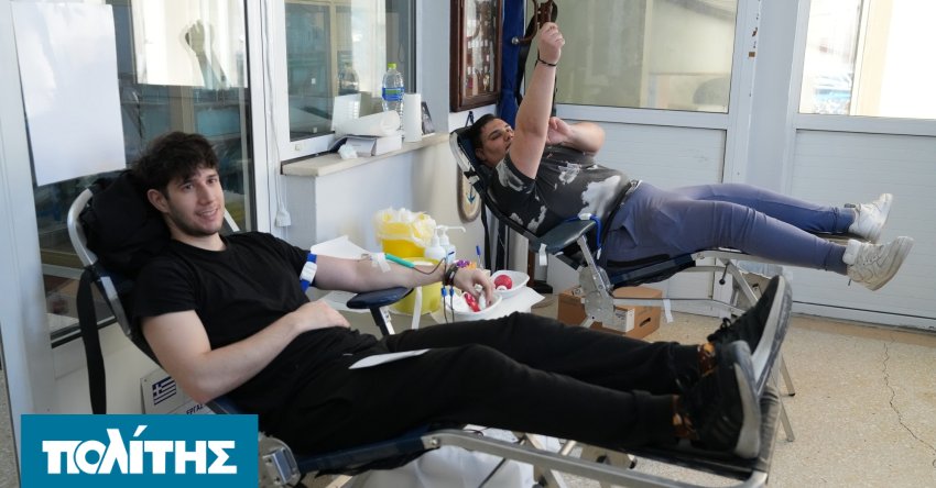 Πλήθος σπουδαστών στην εθελοντική αιμοδοσία της ΑΕΝ Μηχανικών Χίου ...