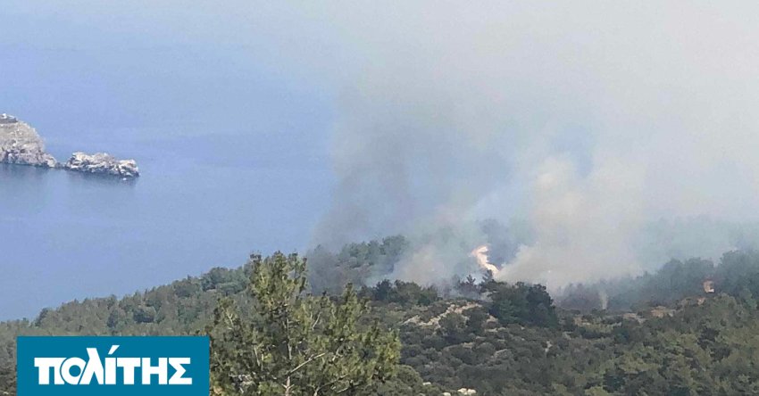 Φωτογραφίες από την πυρκαγιά στη βόρεια Χίο | politischios.gr